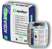 Гидроизоляционная смесь Benfer Acquashield (grey) comp A + comp B за ...